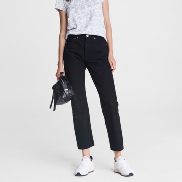 rag & bone | Jeans | Rag Bone Maya Highrise Slim Size 26 In Worn Black ...